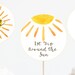 EDITABLE SUN Party Cupcake Toppers, Sun Circle Party Decoration, Sun ...
