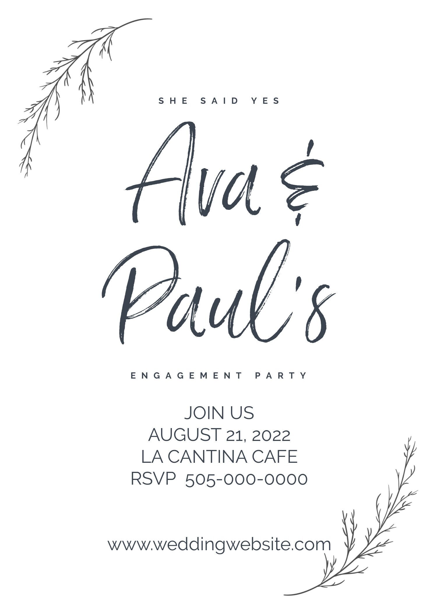 Engagement Party Invitation, Custom (digital) - Etsy