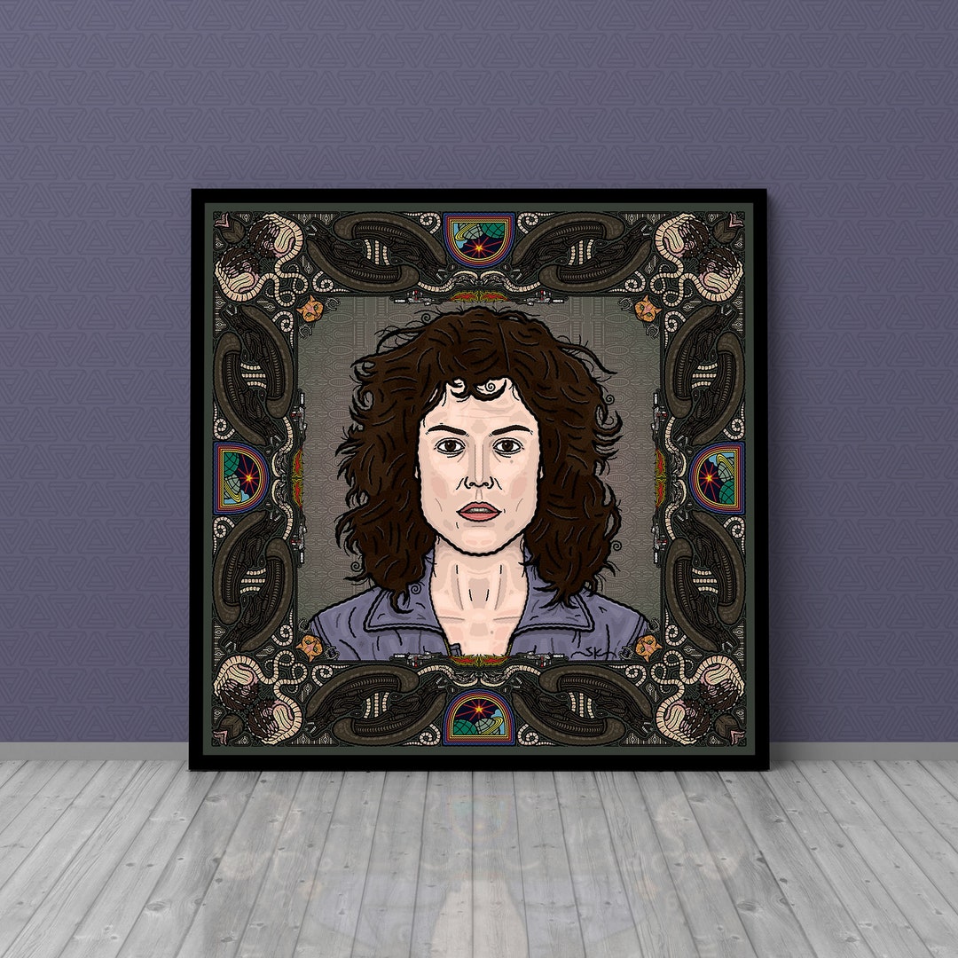 Ellen Ripley - Alien - Portrait Illustration - Etsy
