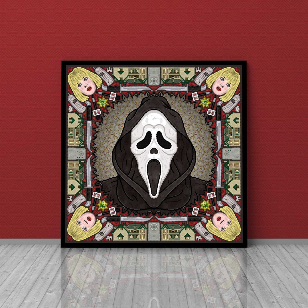 Ghostface Scream Portrait Illustration - Etsy