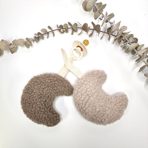 Teddy Moon Pacifier Clip - Etsy
