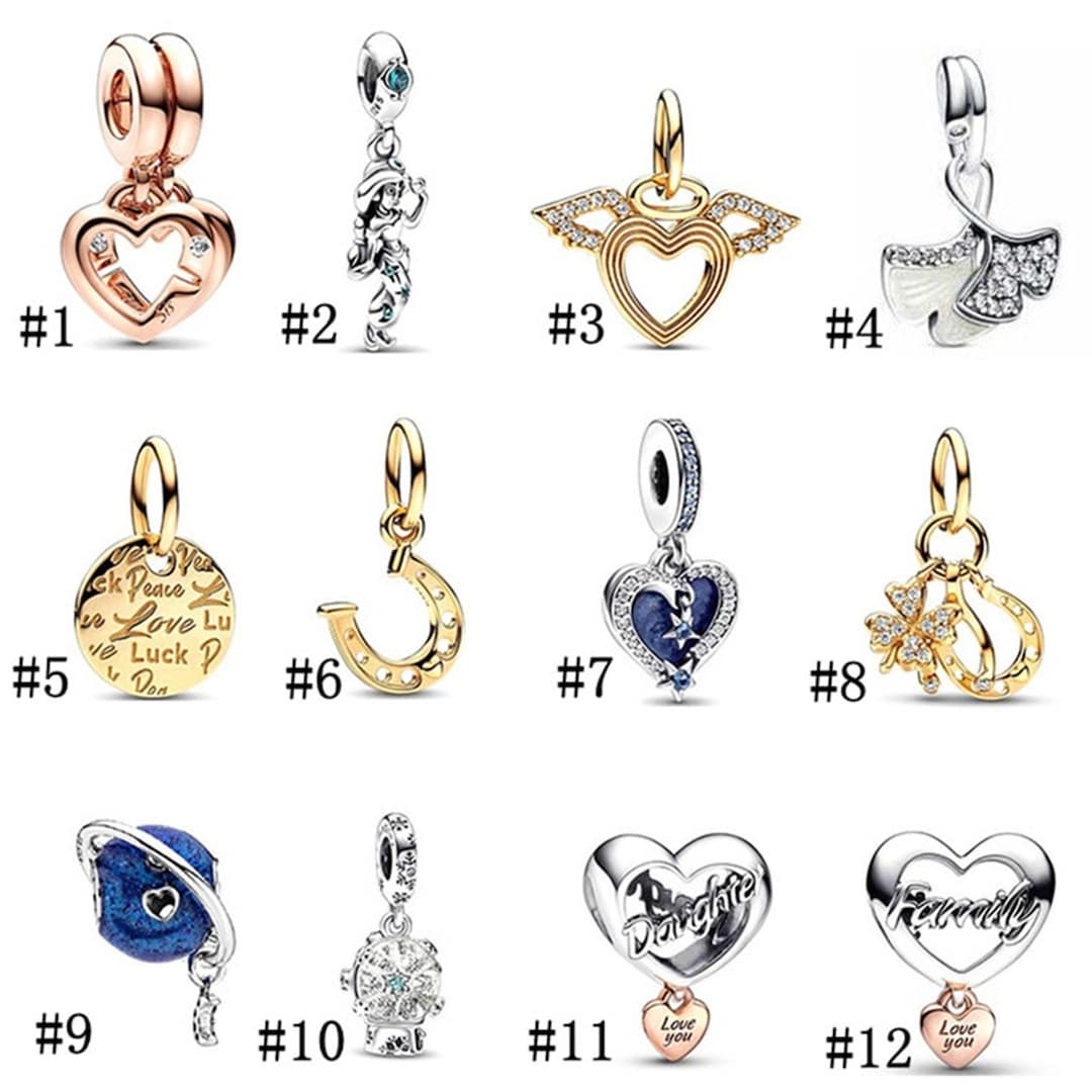 S925 Sterling Silver Pandora Eve Cinderella Series Charms - Etsy