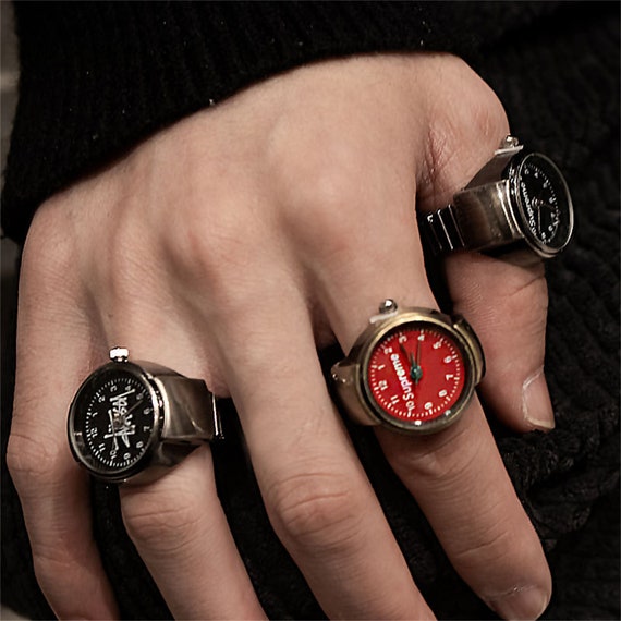 Creative Bronze Quartz Watch Ring Watch Ring Retro Clock - Etsy
