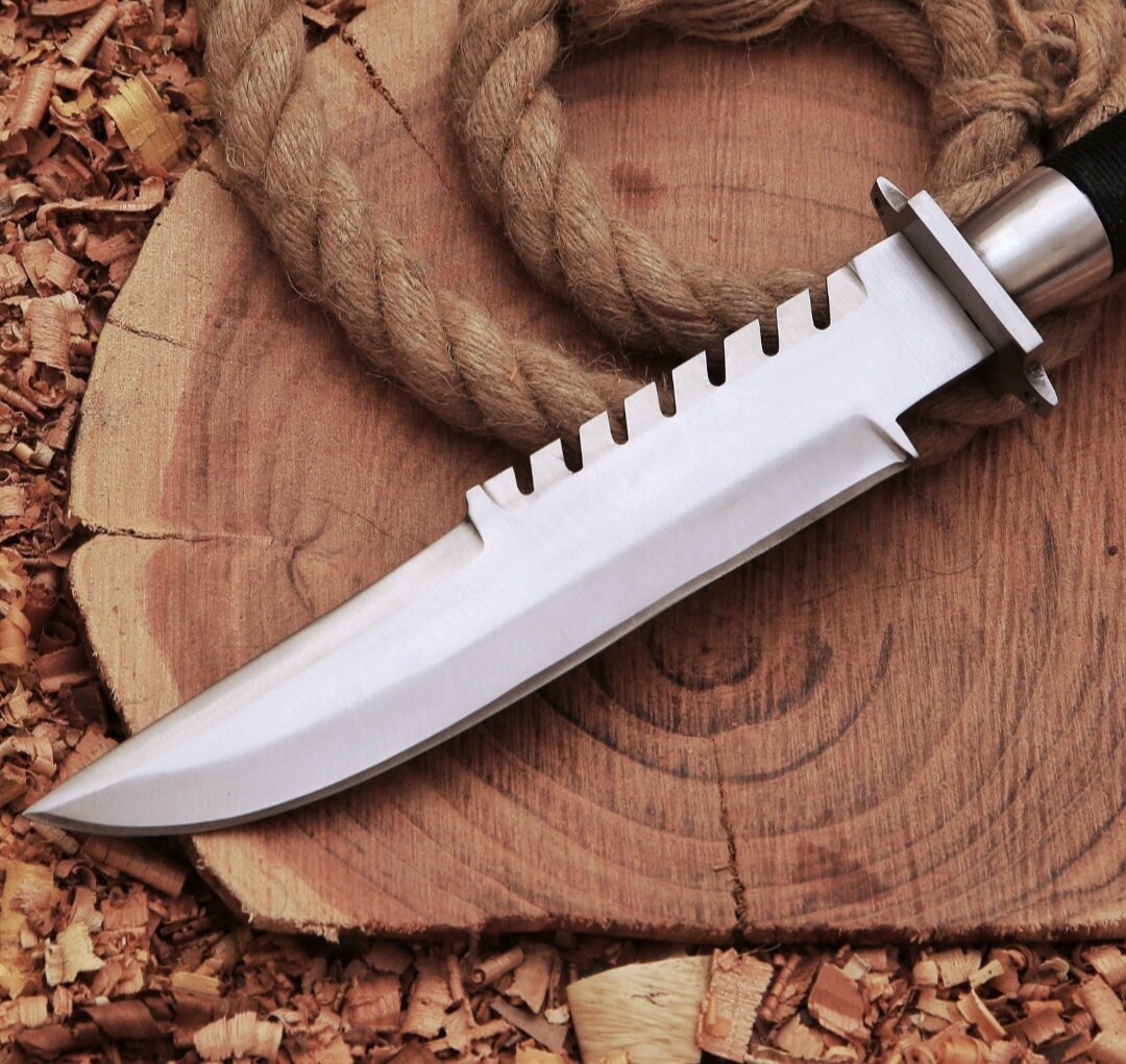Commando Knife Custom Handmade Forged Steel Bowie Knife, Hallow Handle ...