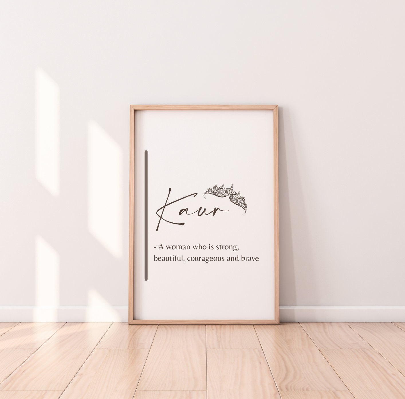 Kaur Wall Print | Kaur Definition | Sikhi | Wall Print | Contemporary ...