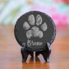 Custom Dog Memorial Shadow Box, Pet Paw Print Frame Pet Bereavement ...