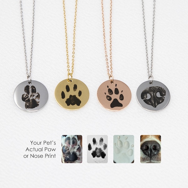 Paw Print Jewelry - Etsy