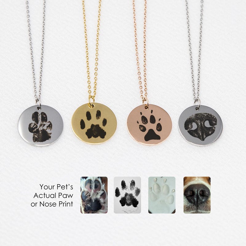 Paw Print Jewelry - Etsy
