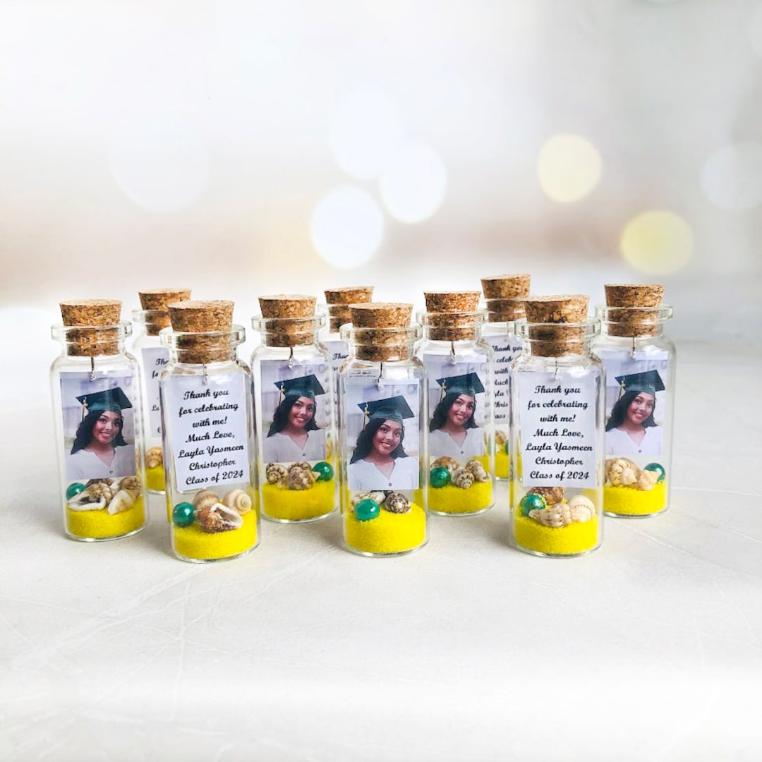 Graduation Party Favors, Custom Party Favors, Personalized Message in a ...