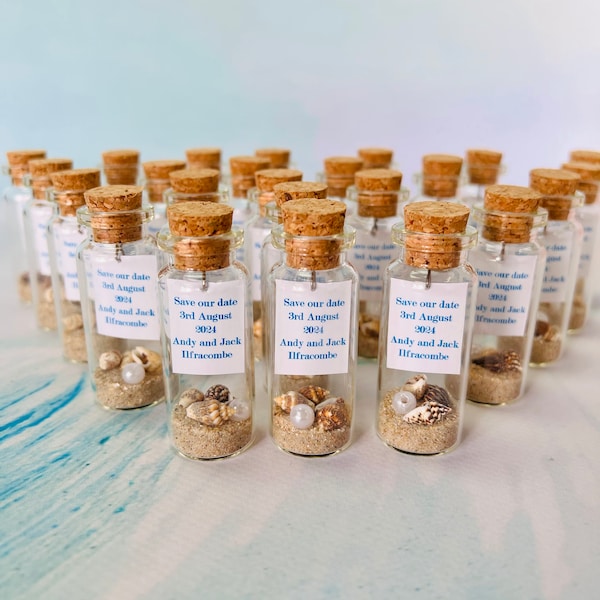 Small Bottle of Shells - Etsy