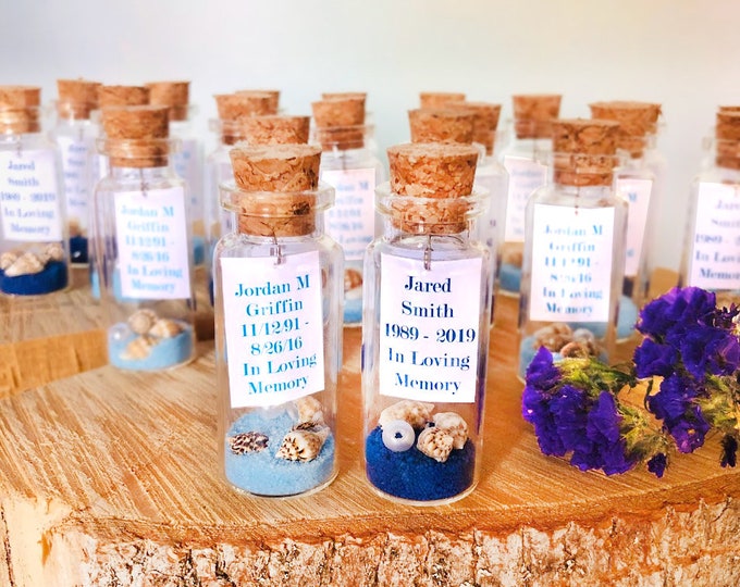 Personalized Bowl Funeral Favors for Guest, Funeral Program Insert ...