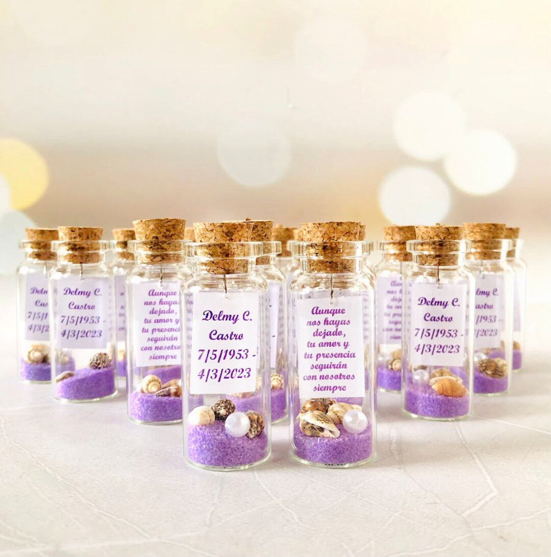 Memorial Message in a Bottle, Thank You Gift for Remembrance ...