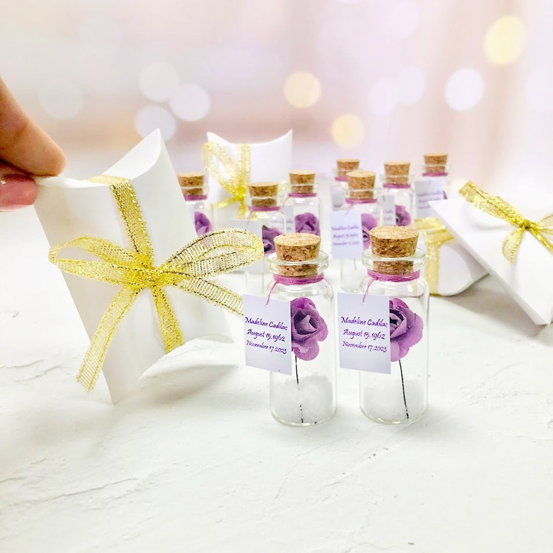 Funeral Favors for Guests, Celebration of Life Souvenirs, Forget Me Not ...