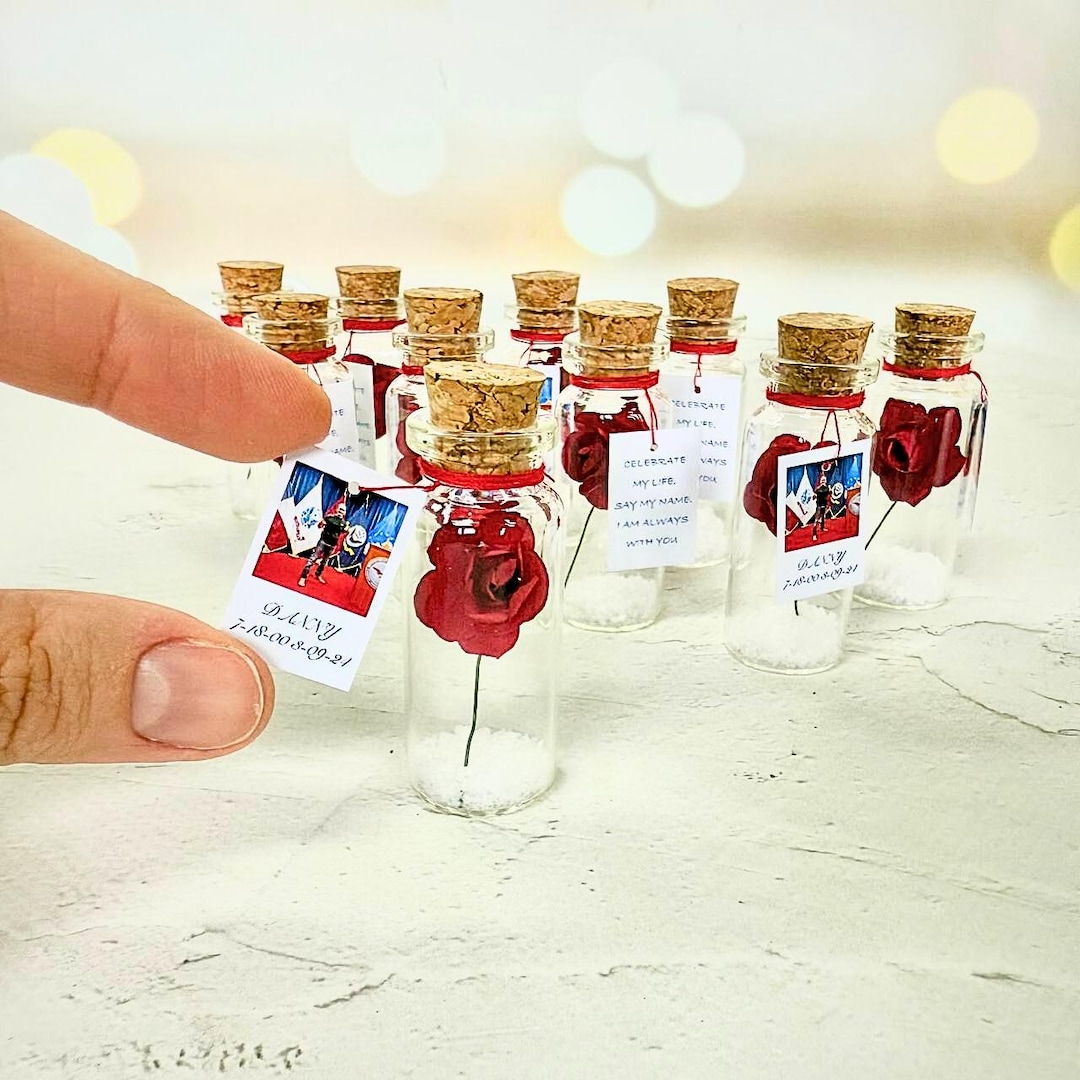 Funeral Flower Favors, Celebration of Life Favors, Memorial Photo ...