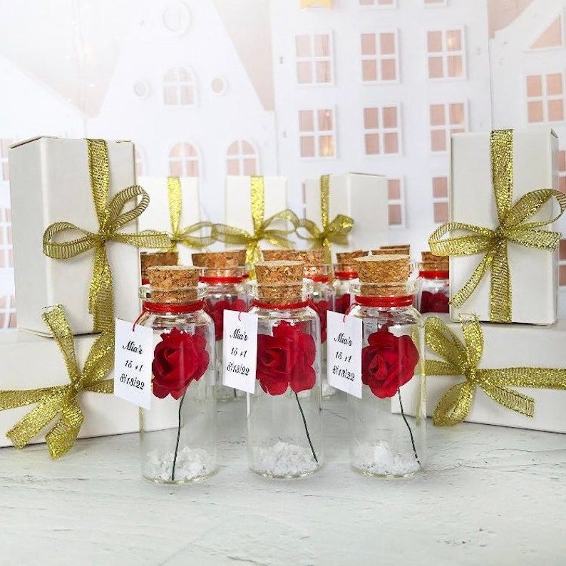 Wedding Favors for Lavender Wedding Set of Roses in Jars for - Etsy