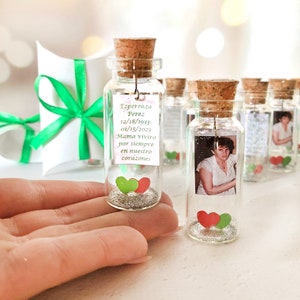Funeral Favors for Guests, Message in a Bottle Photo Favors ...