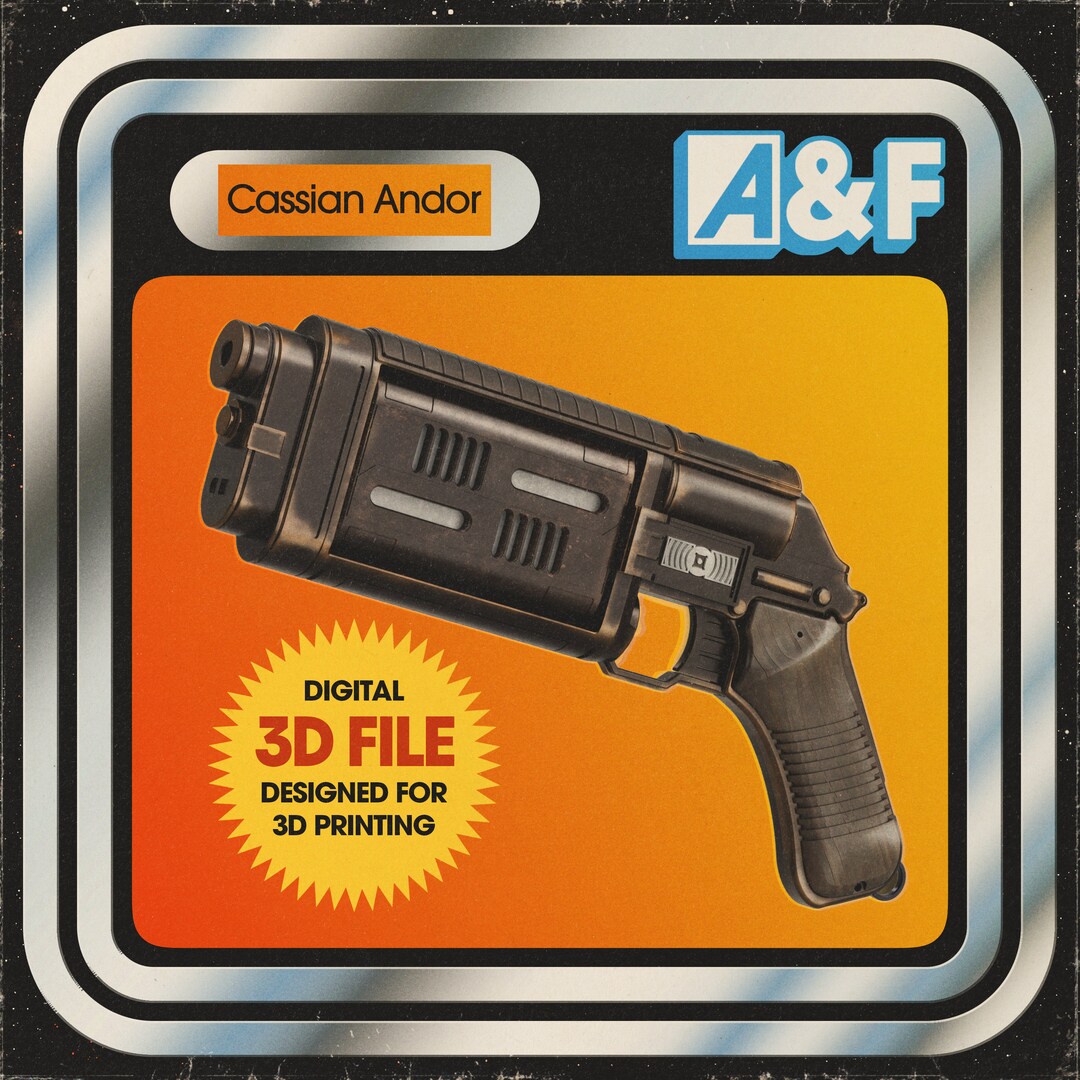 Cassian Andor MW-20 Bryar Blaster Shelled Version STL andor - Etsy Cassian Andor MW-20 Bryar Blaster Shelled Version STL andor - Etsy