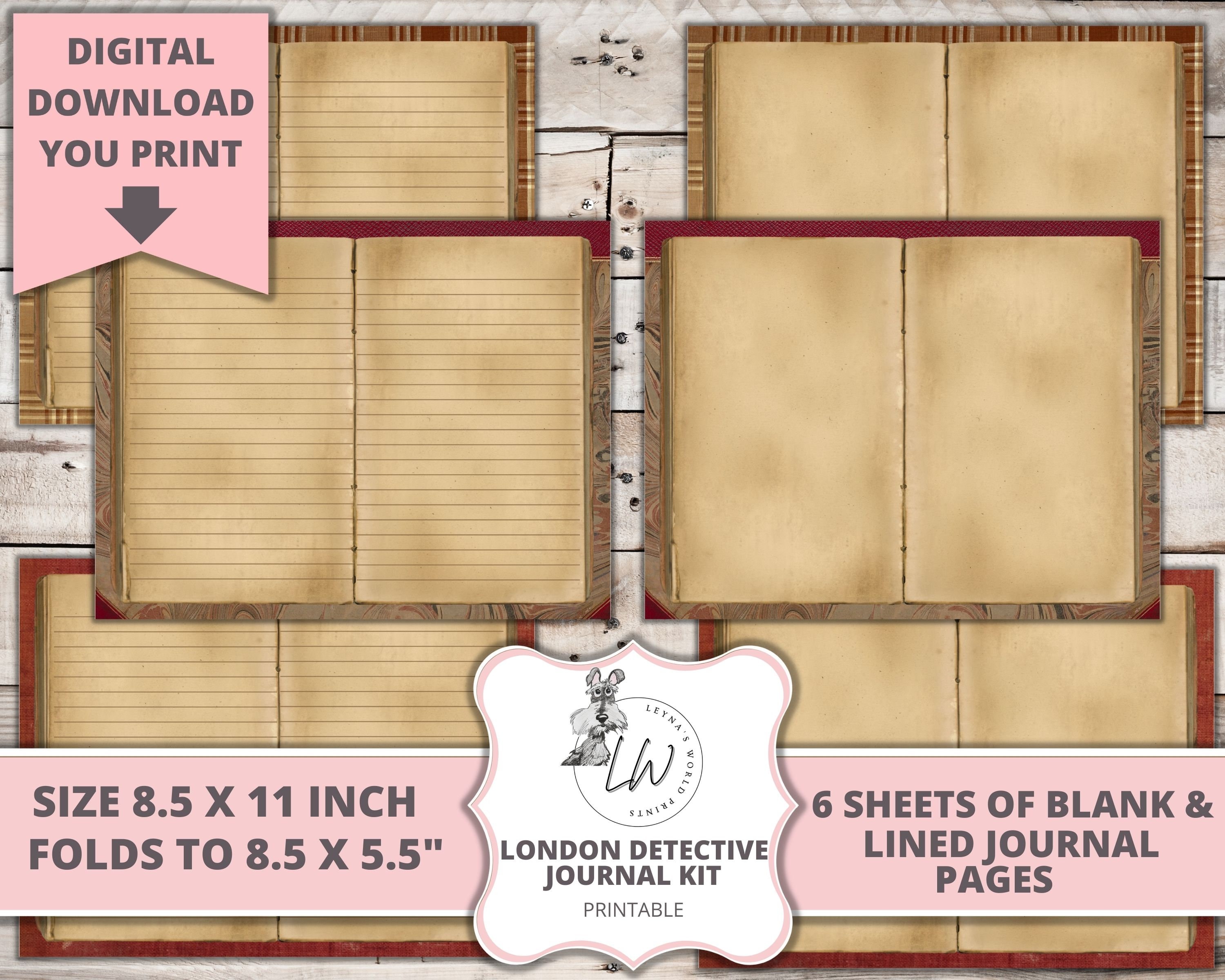 Detective Notebook Printable