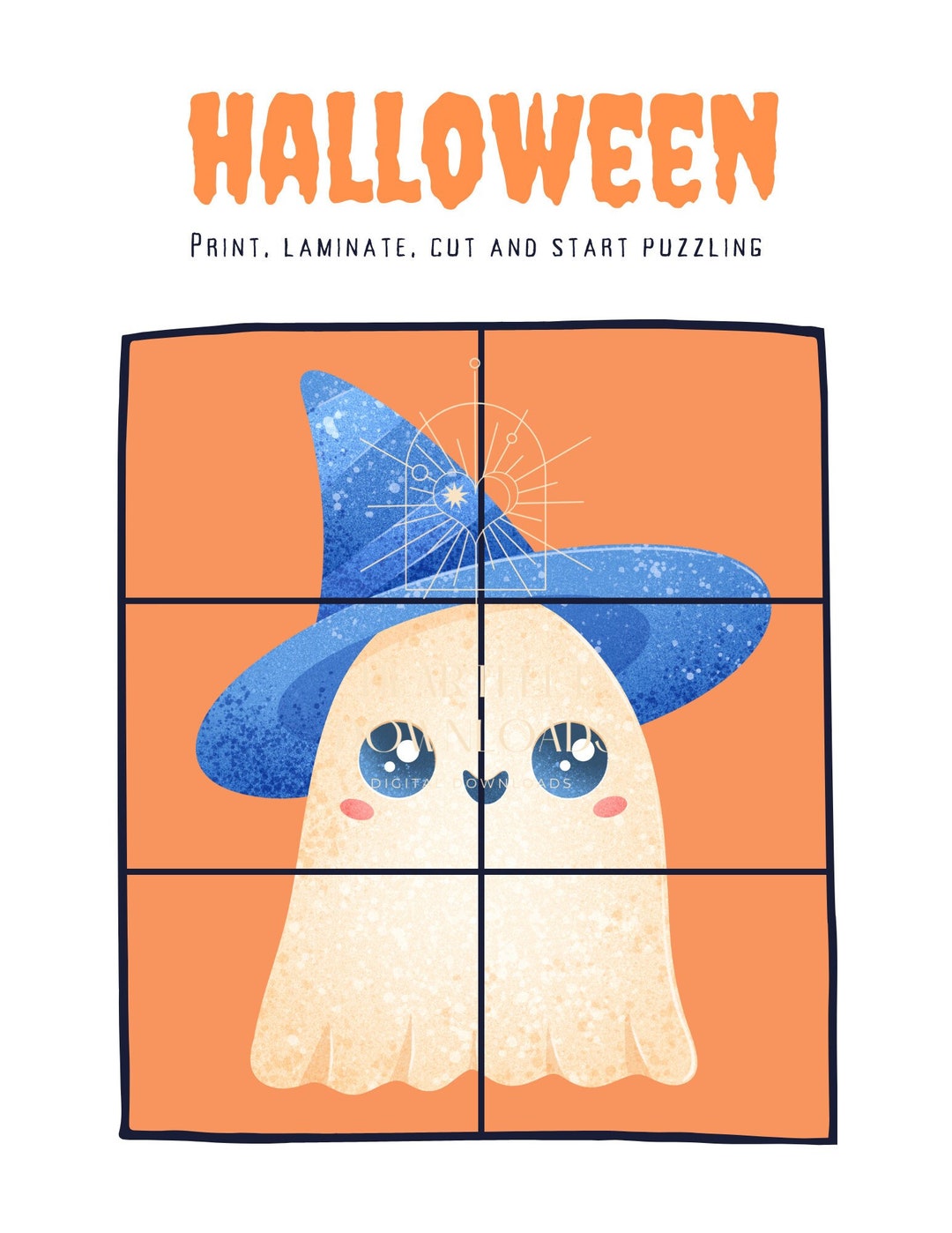 Halloween Puzzle for Kids and Toddlers - Etsy