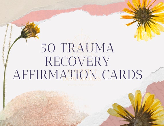 50 Trauma Recovery Affirmation Cards - Etsy