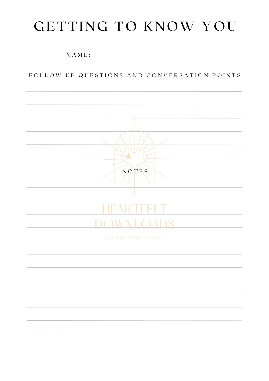 Get to Know Me Worksheets for Friends and Neighbors - Etsy