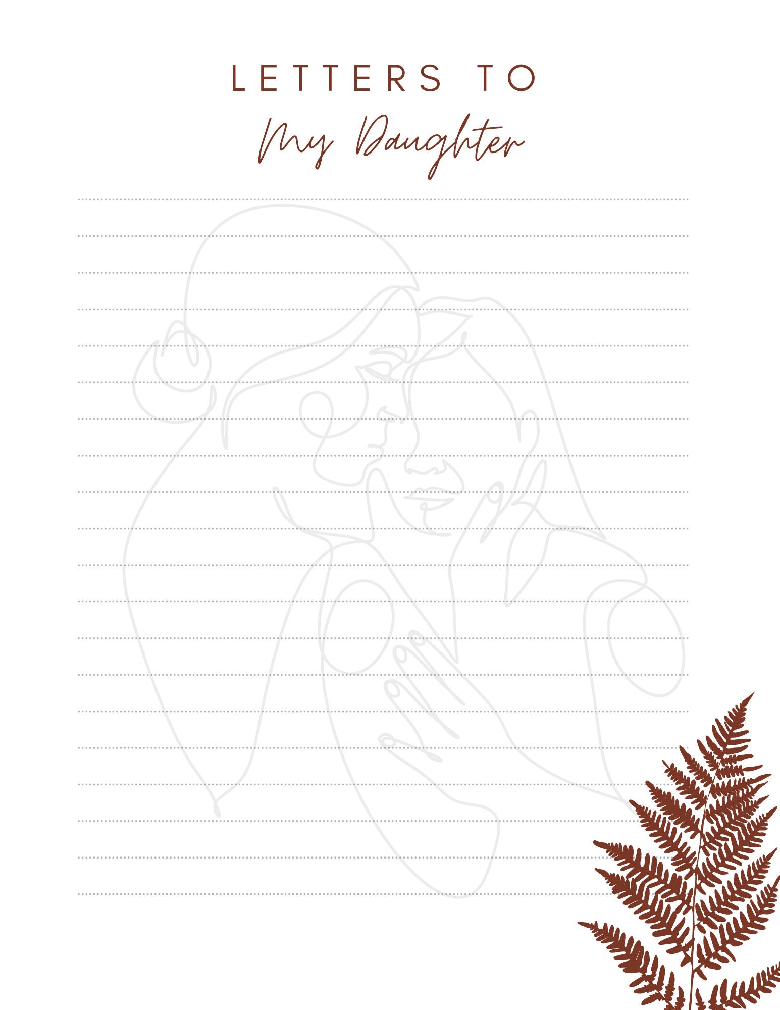 Letters to My Daughter: Digital Download Journal - Etsy