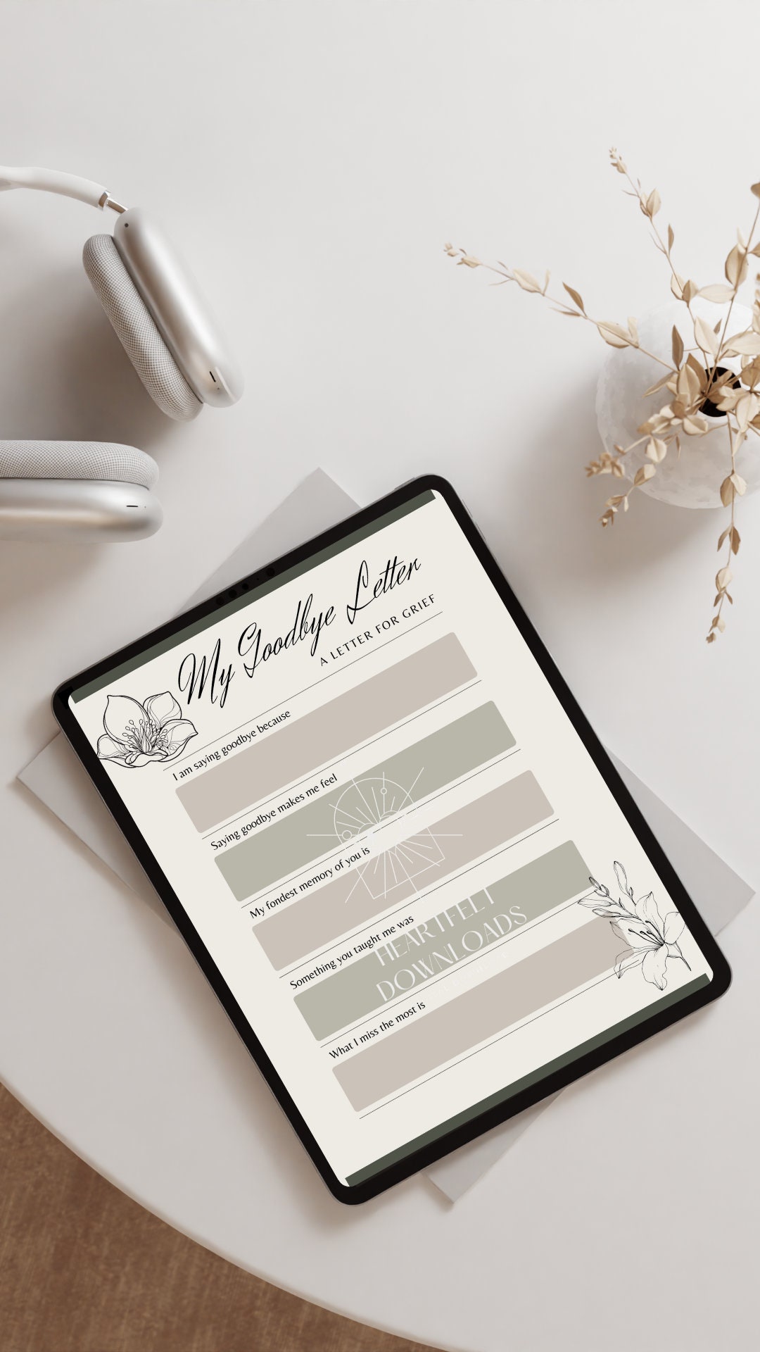 Guided Goodbye Letter for Grief - Etsy