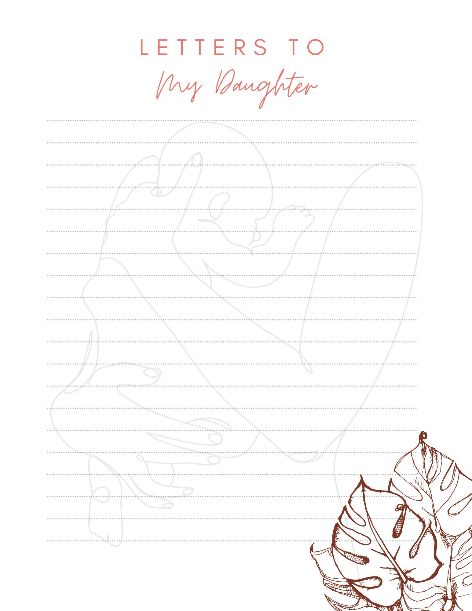 Letters to My Daughter: Digital Download Journal - Etsy