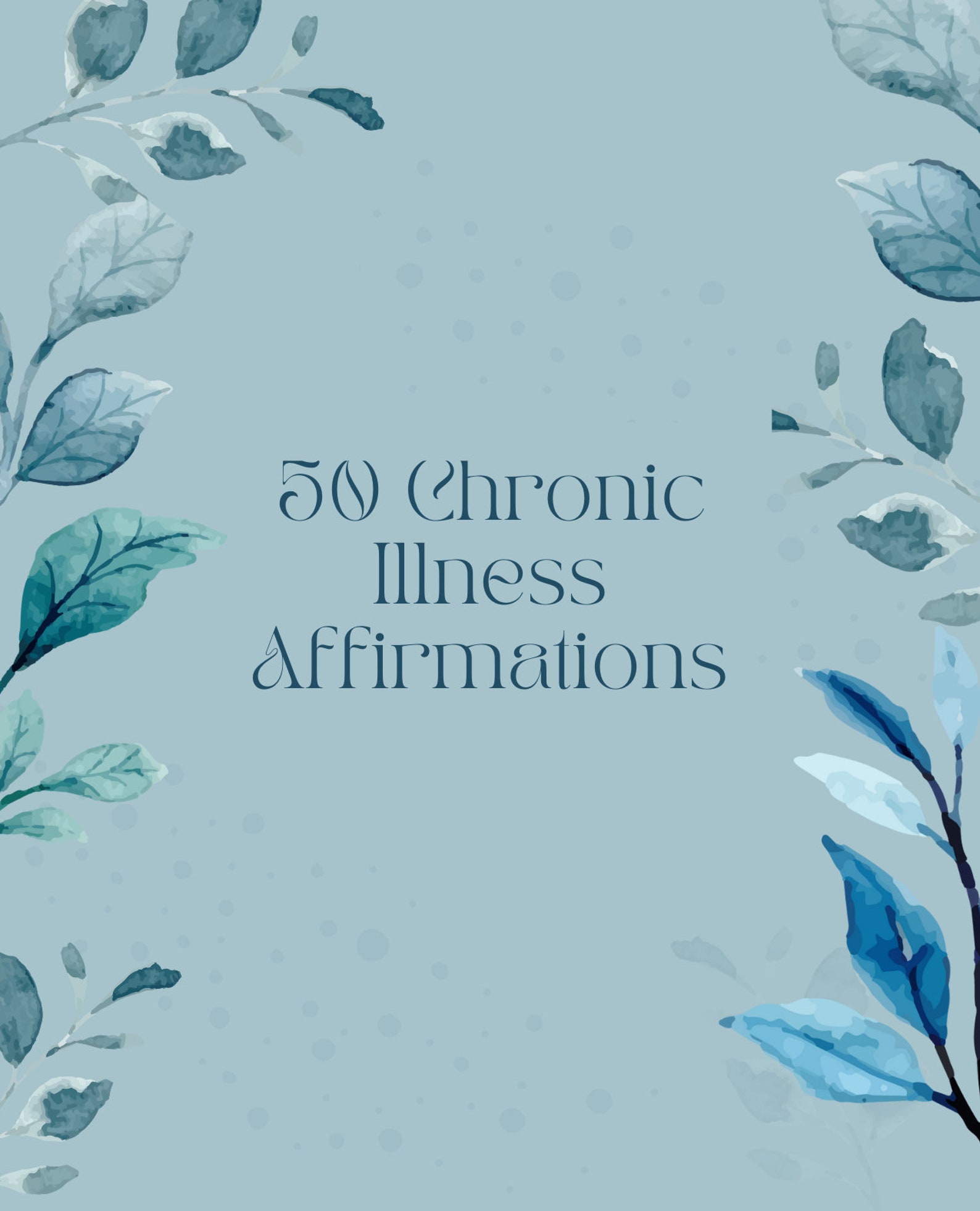 50 Affirmation Cards for Chronic Illness - Etsy