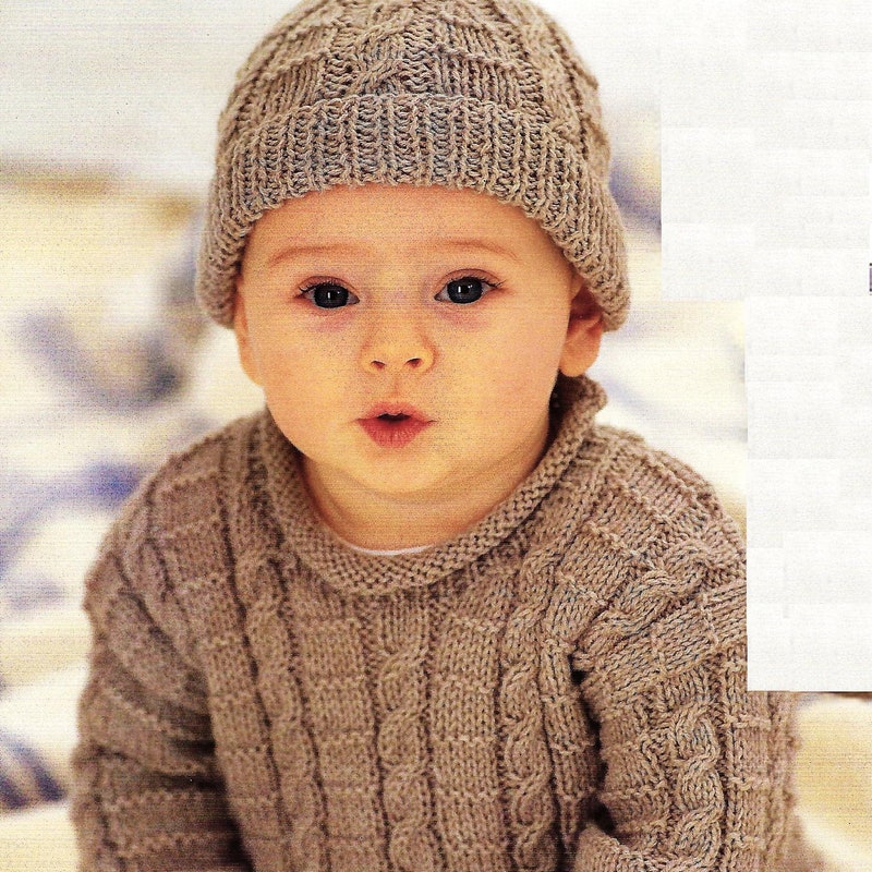 Boys Cable Pattern Jumper - Etsy