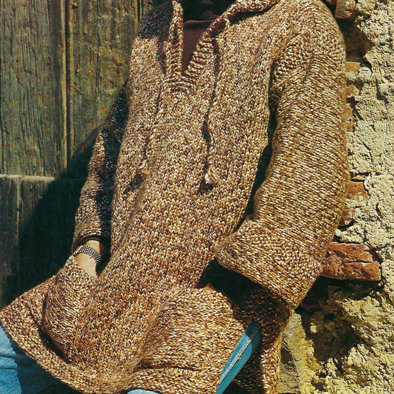 Knit Hoodie Pattern - Etsy