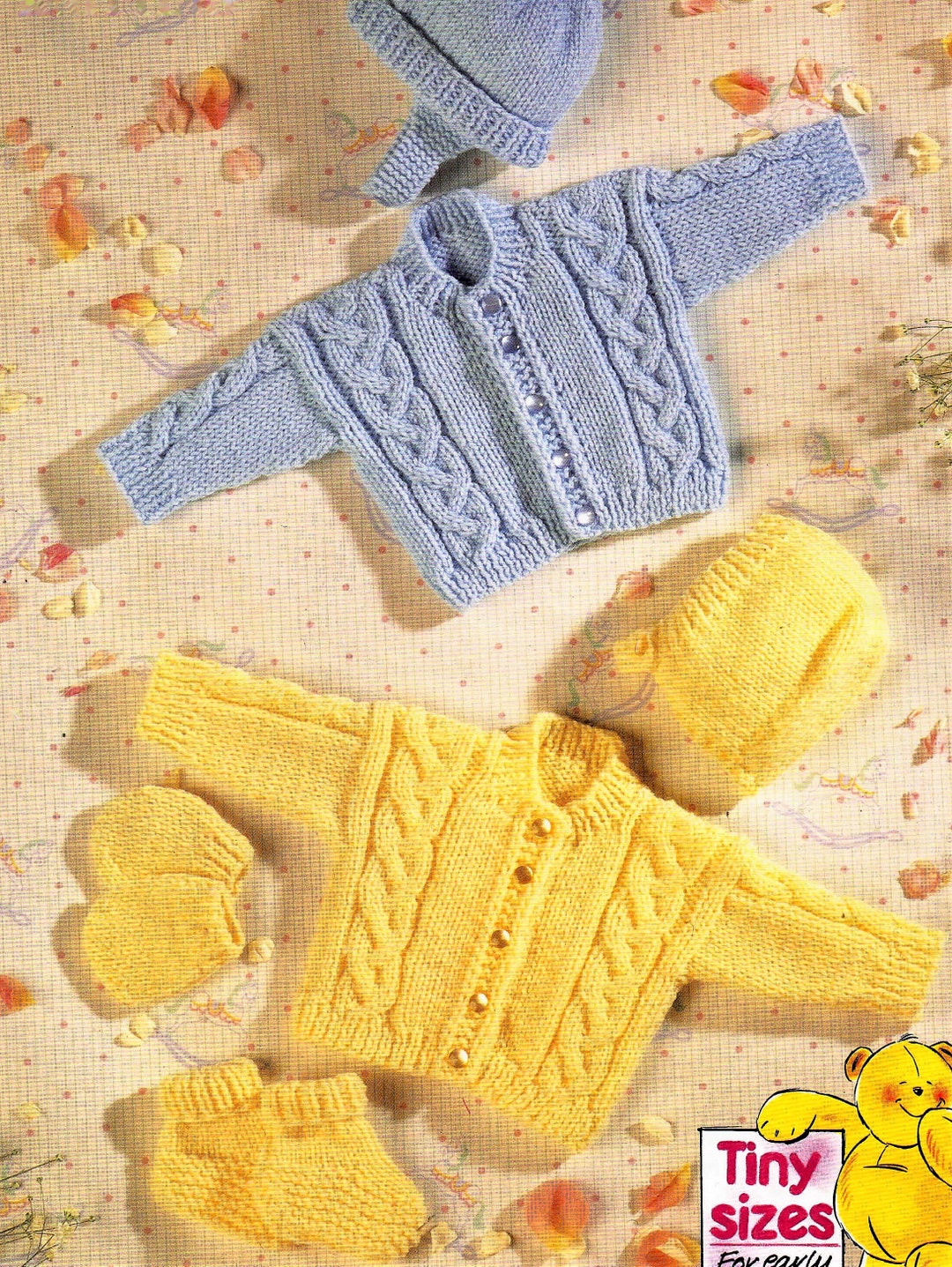Premature Baby Boys Girls Cable Cardigan Jacket & Hat PDF Knitting ...
