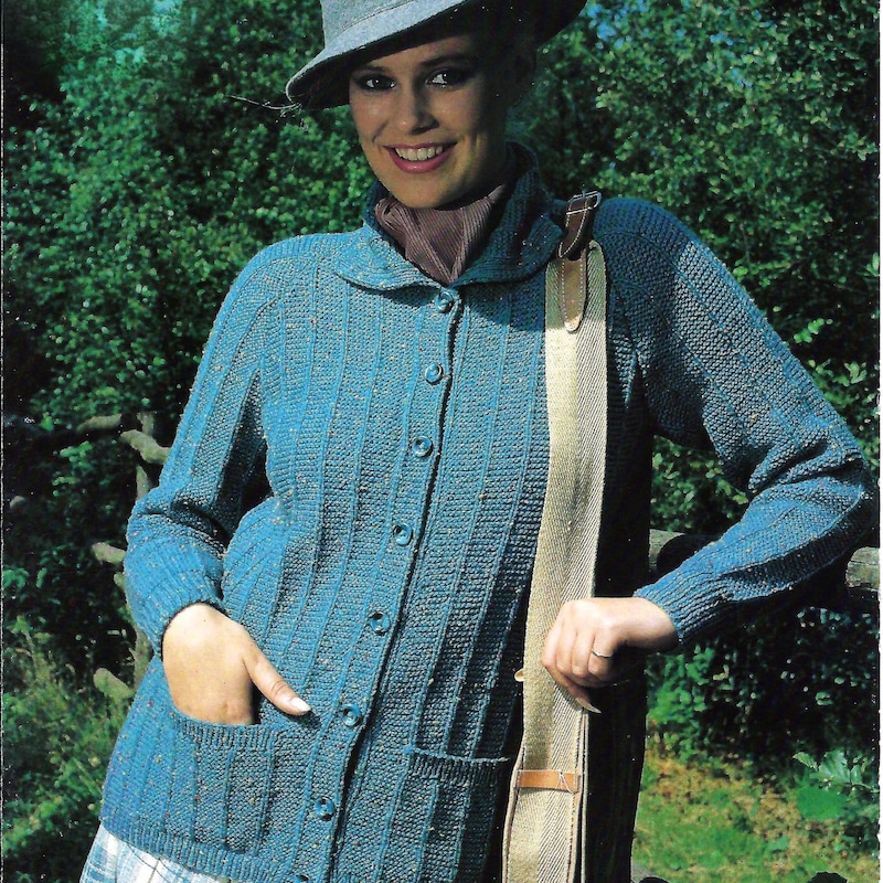 Granny Square Coat Dk - Etsy