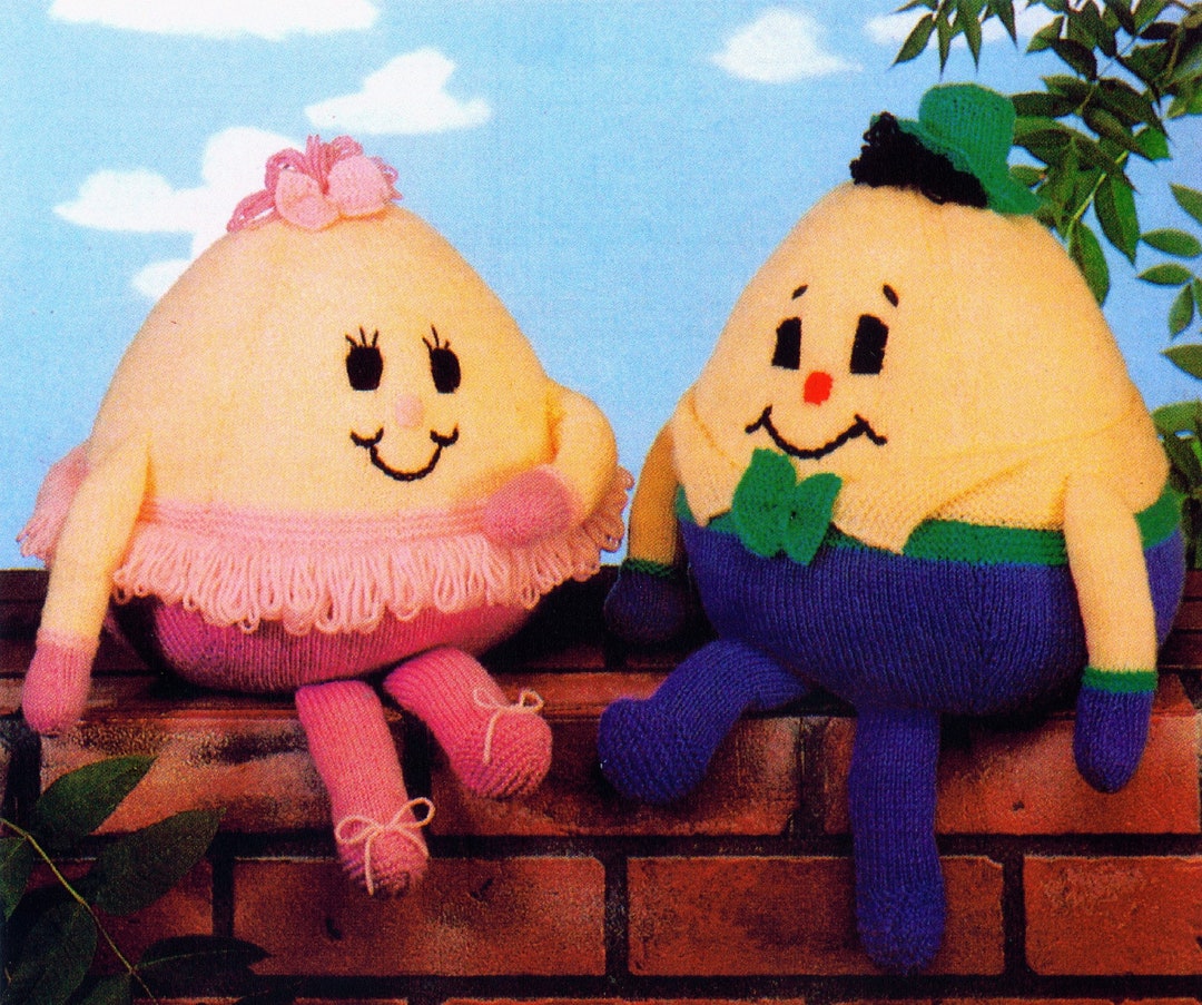 Humpty Dumpty and Harriet Soft Toy PDF Knitting Pattern Childs Nursery ...