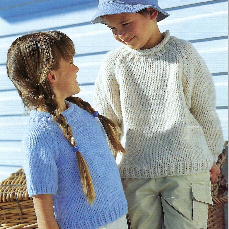 Chunky Short Knit Sweater - Etsy UK