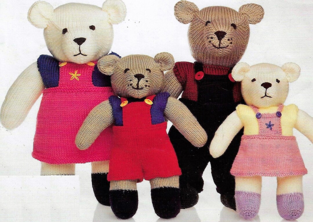 Teddy Bear Family Soft Toy With Removable Clothes Baby Boys Girls PDF ...