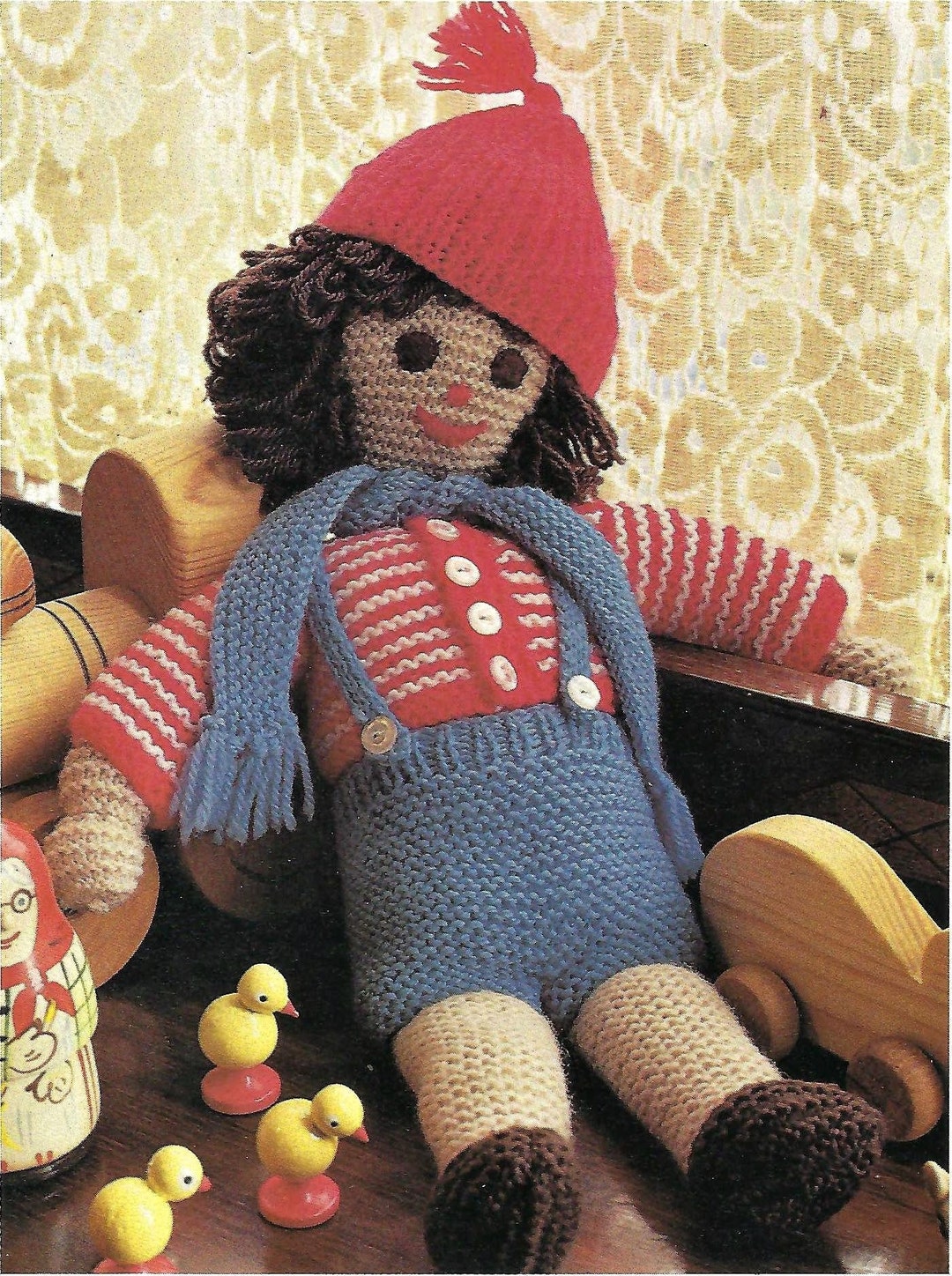 PDF Knitting Pattern Boy Ragdoll Removable Clothes Childs Toy Gift DK ...