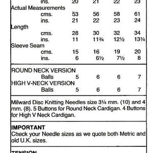 PDF Knitting Pattern Raglan Patt Panel Cardigan With V or Round Neck ...