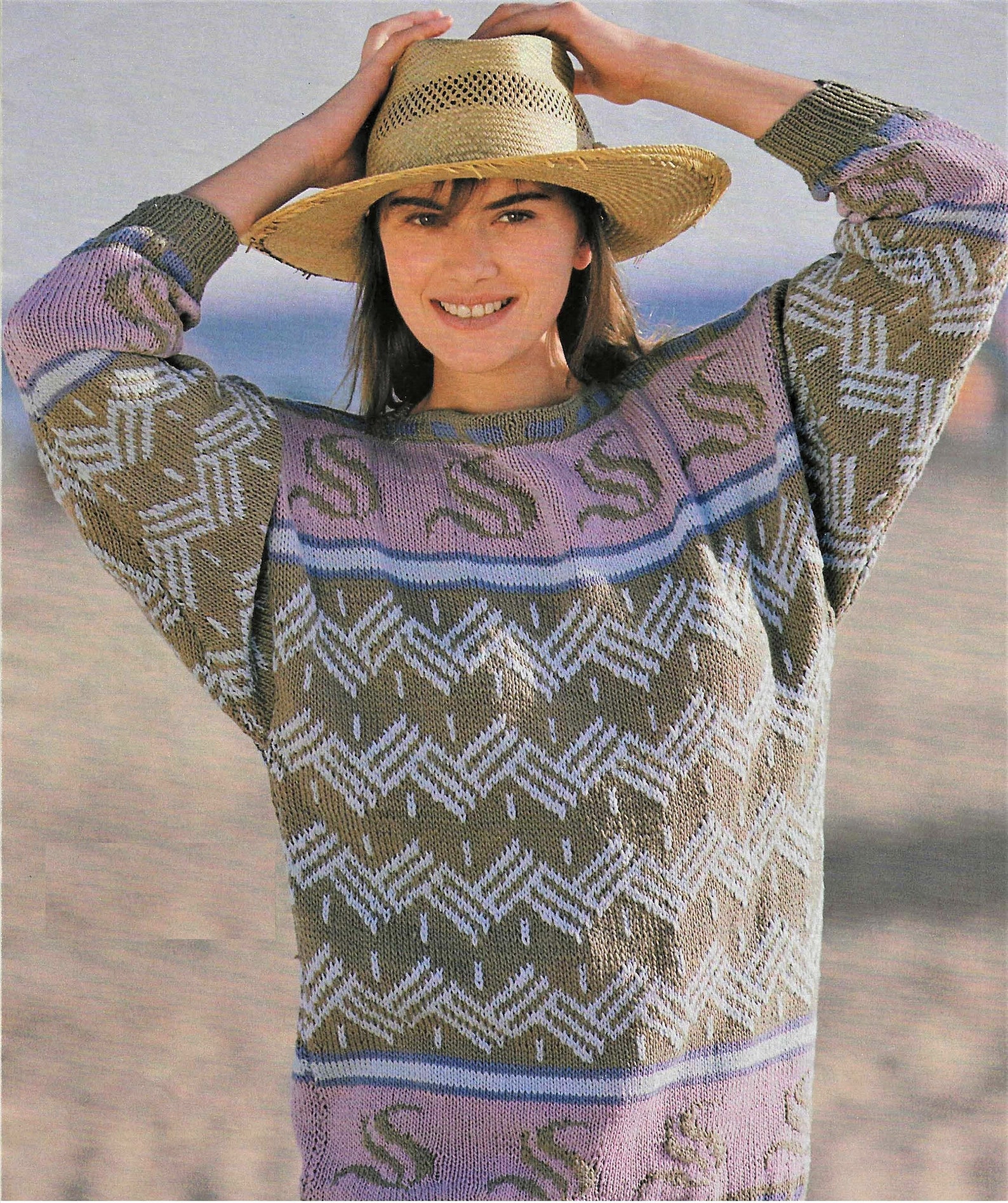 Ladies Jacquard Fair Isle Sweater Jumper Womens Summer Pullover PDF ...
