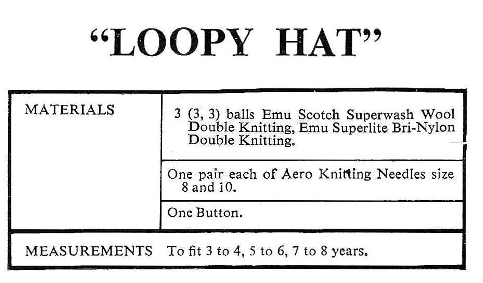 Childrens Hats Baker Boy Loopy Stitch Textured & Peak Cap PDF Knitting ...