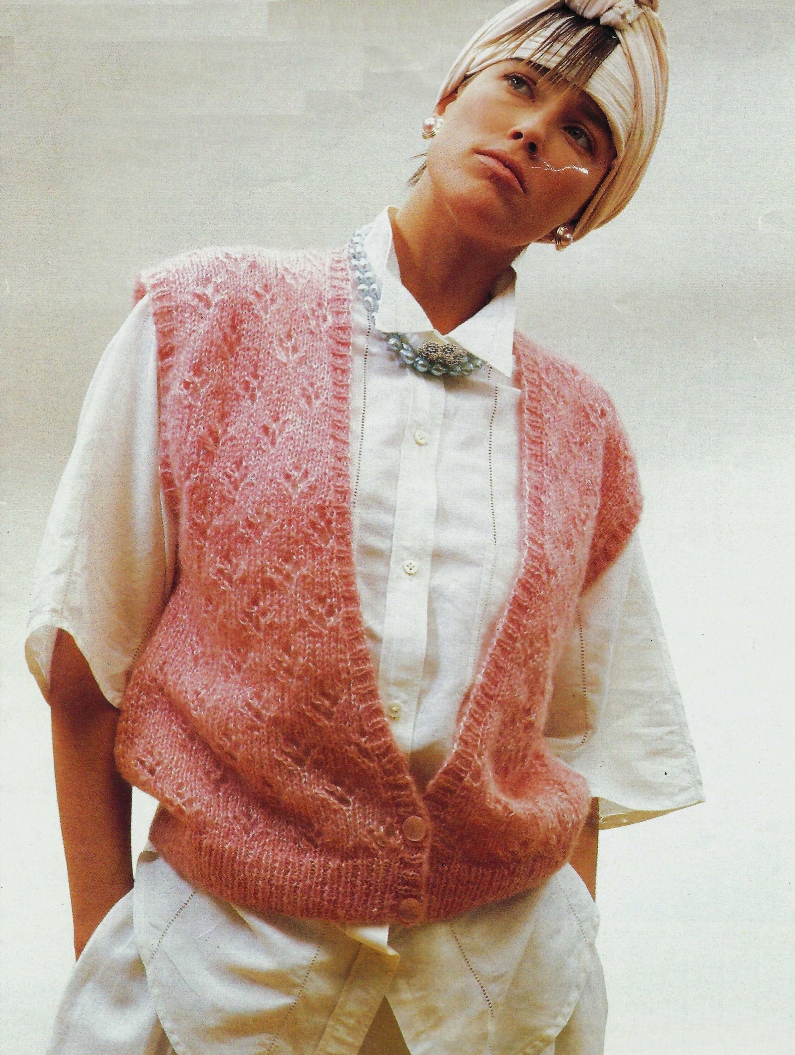 Ladies Tulip Lace Waistcoat Low Button Sleeveless Cardigan Summer PDF ...