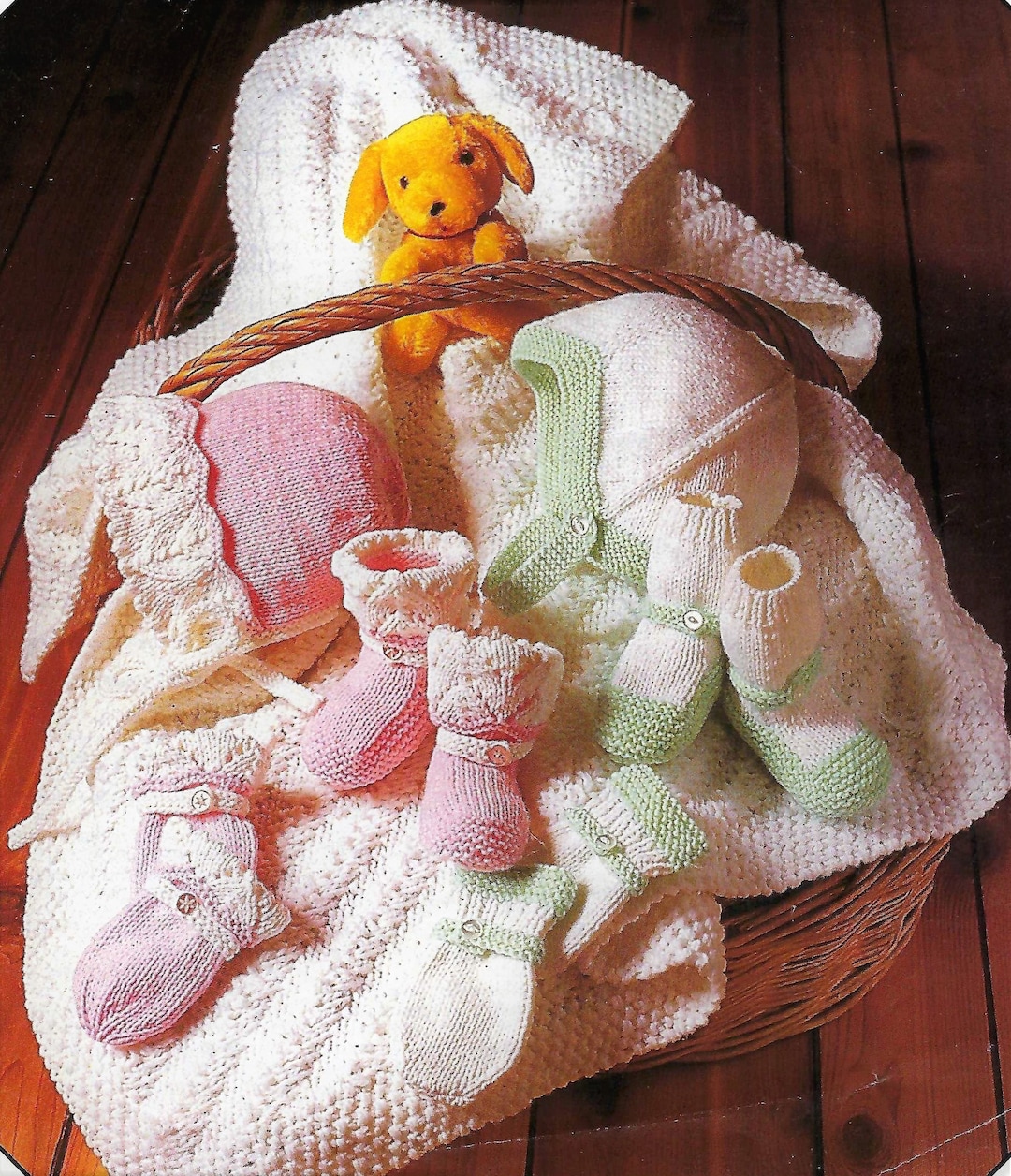 Baby Boys Girls Pram Cot Cover Lacy Bonnet Helmet Hat Bootees Shoes ...