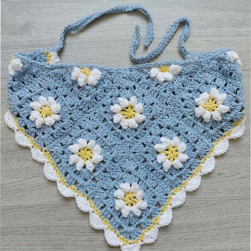 Sunflower Crocheted Scarf - Etsy