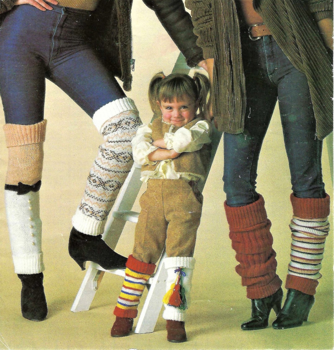 Ladies Girls Leg Warmers Striped Ribbed Fair Isle Tassled Dance PDF ...