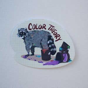 Raccoon Artist Sticker Pack // Raccoons // Vinyl Stickers // Sticker ...