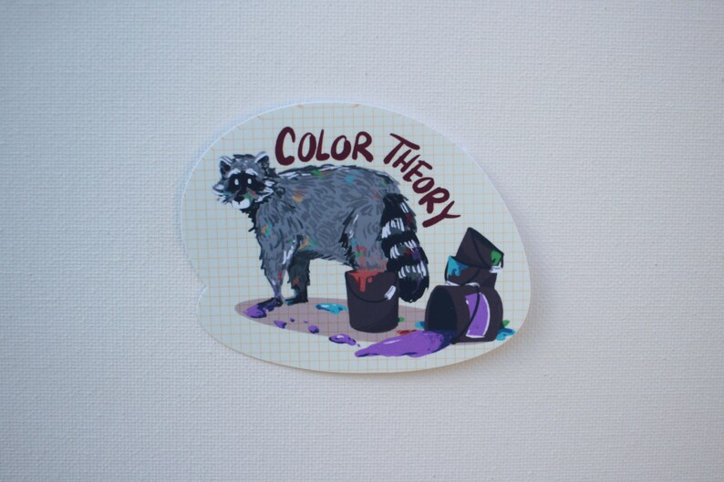 Raccoon Artist Sticker Pack // Raccoons // Vinyl Stickers // Sticker ...