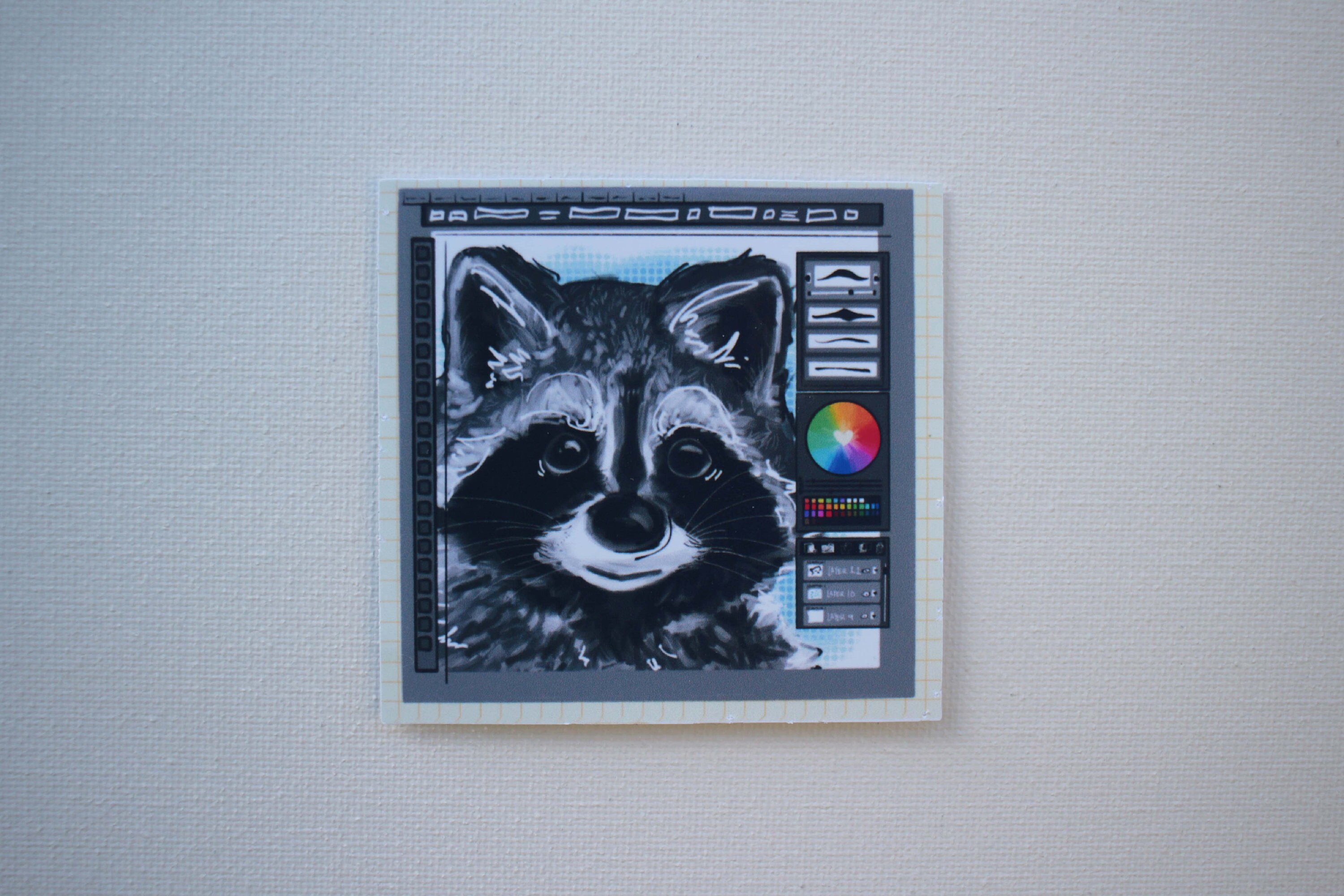 Raccoon Artist Sticker Pack // Raccoons // Vinyl Stickers // Sticker ...