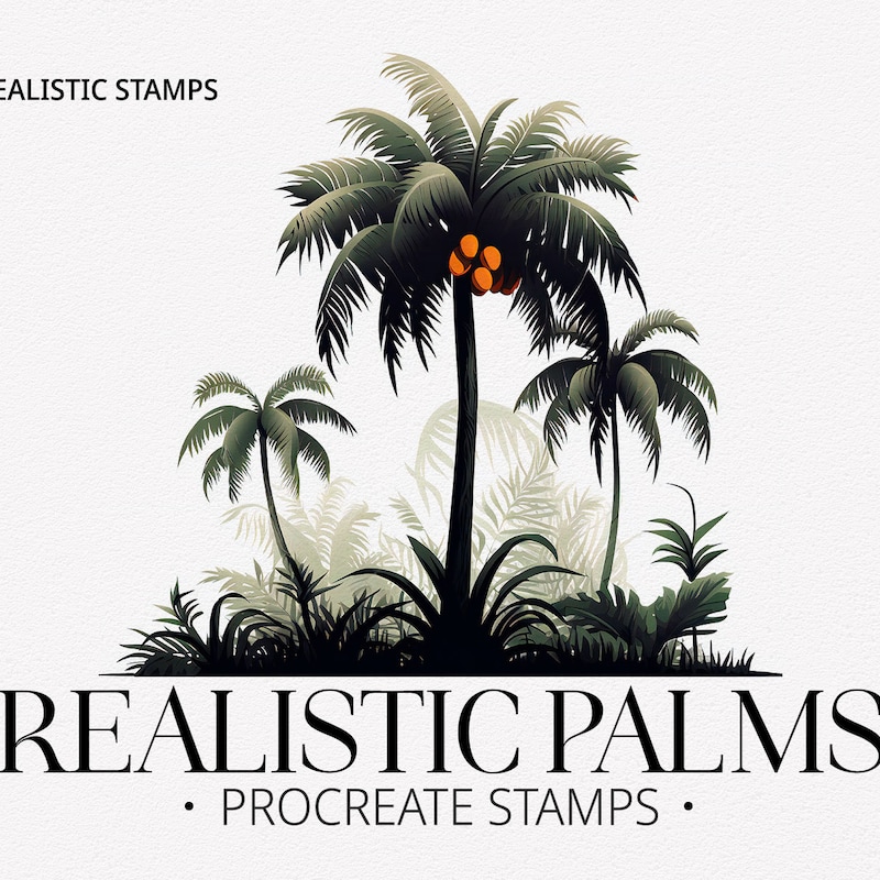 Palm Tree Stamp - Etsy