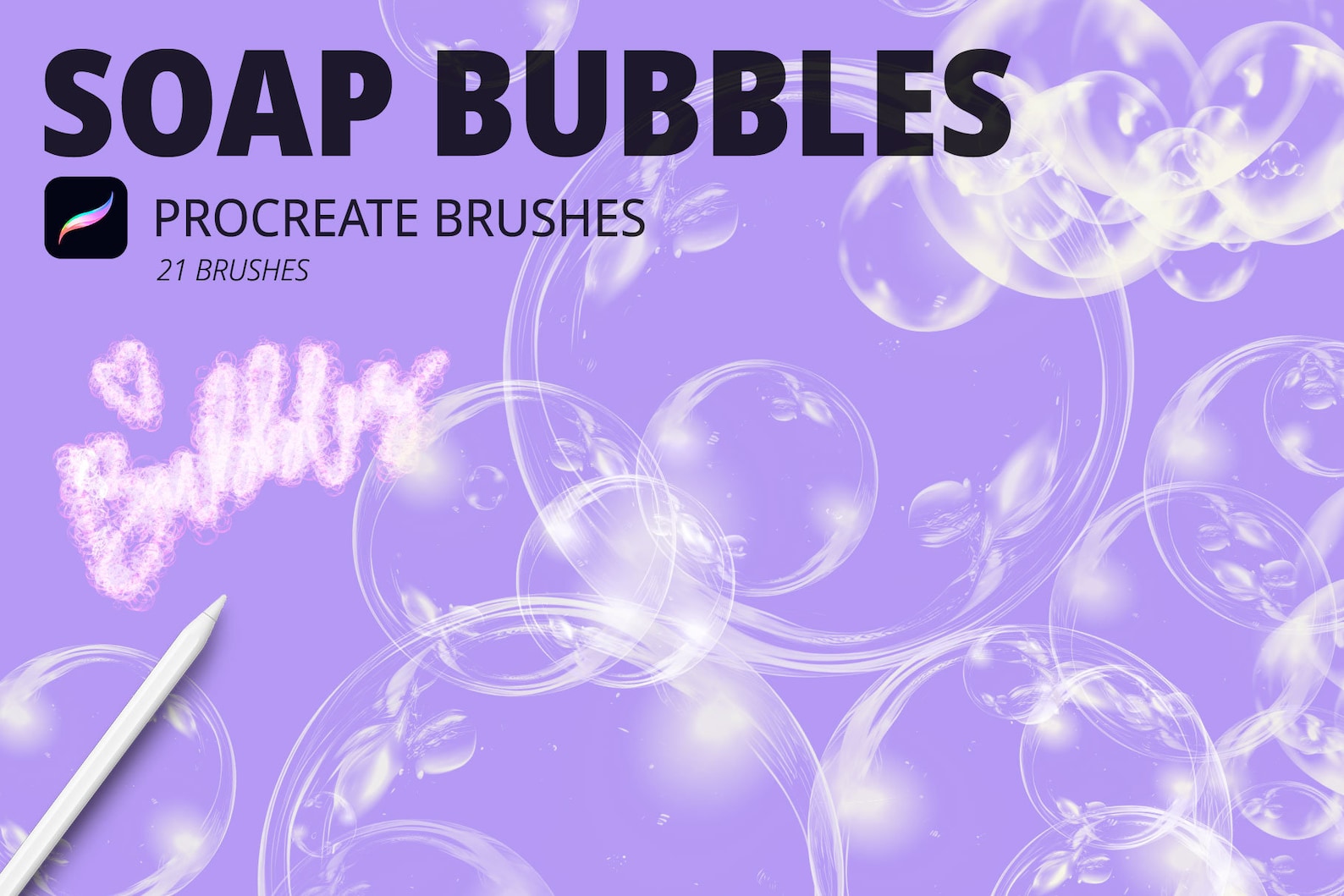Soap Bubbles Procreate Brushes & Foam Stamps | Create Realistic Bubble Effects - Etsy