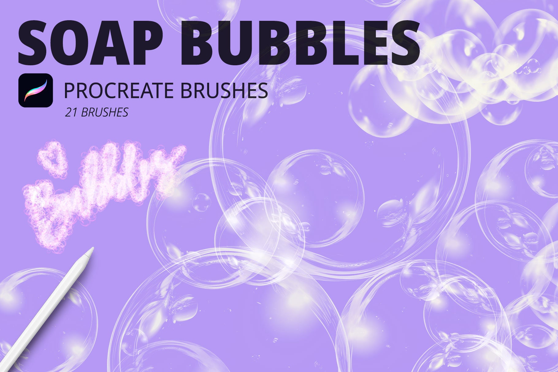 Soap Bubbles Procreate Brushes & Foam Stamps | Create Realistic Bubble Effects - Etsy